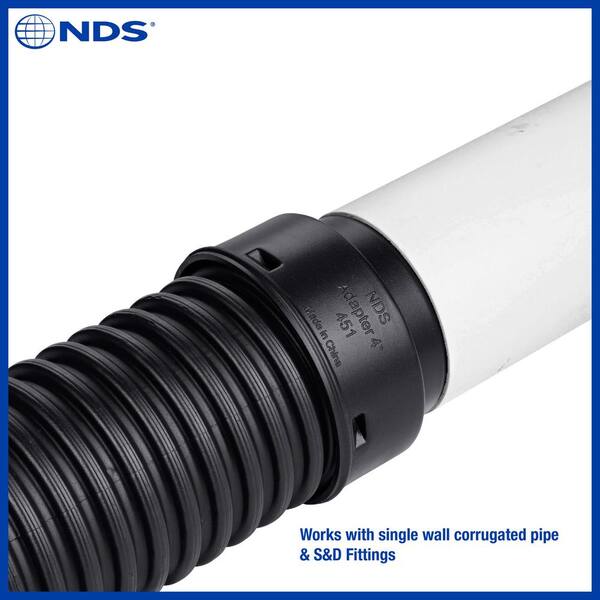 Gutter Downspout Extensions QUFA Yard Drain Emitter 4 Inch, Angled ...