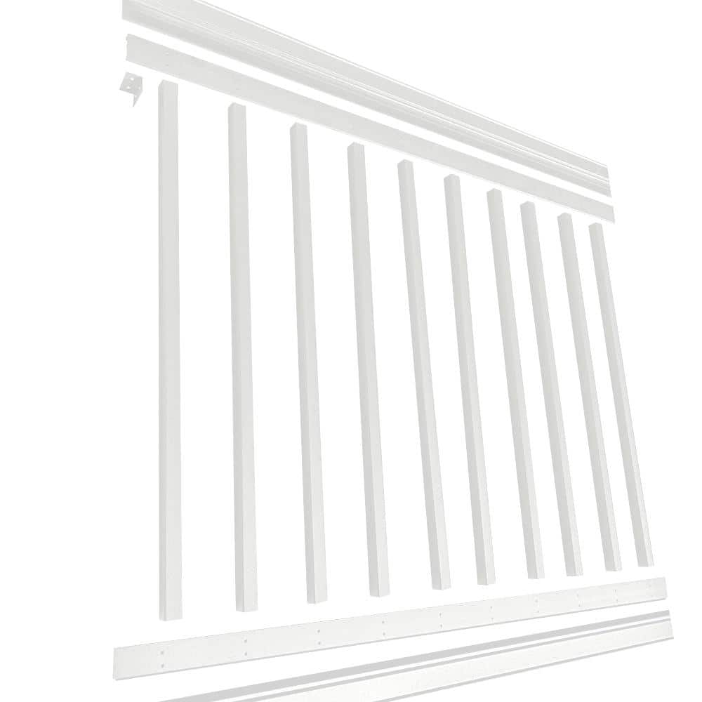 Barrette Outdoor Living Enclosure 2 in. x 2 in. x 6 ft. White Picket ...