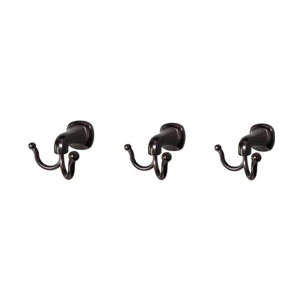 ARISTA Belding J-Hook Double Wall Mounted Robe/Towel Hook in Oil Rubbed ...