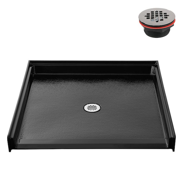 Streamline 38 in. x 38 in. Alcove Acrylic ADA Shower Pan Base in Glossy ...