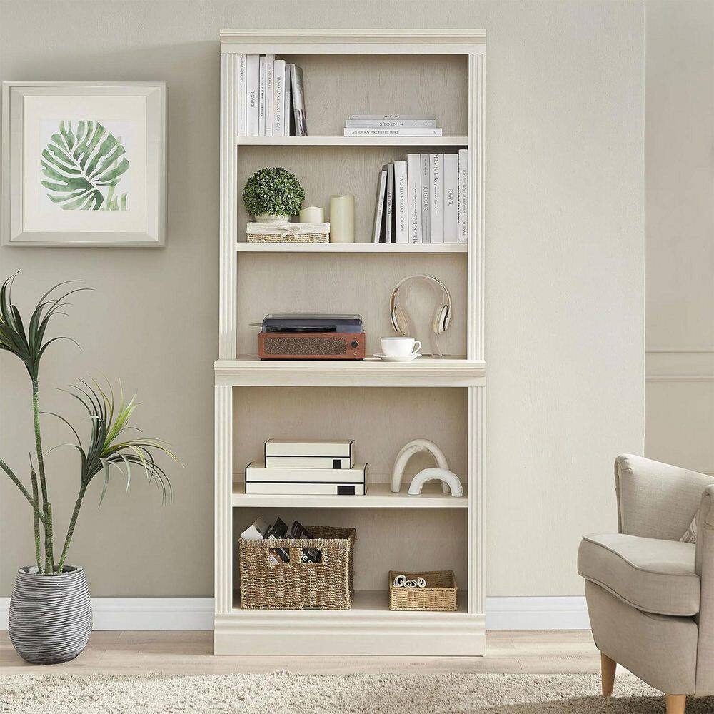 VAUXHILL & CO. 72 in. Tall Halston Multi-Depth Wood Bookcase ...