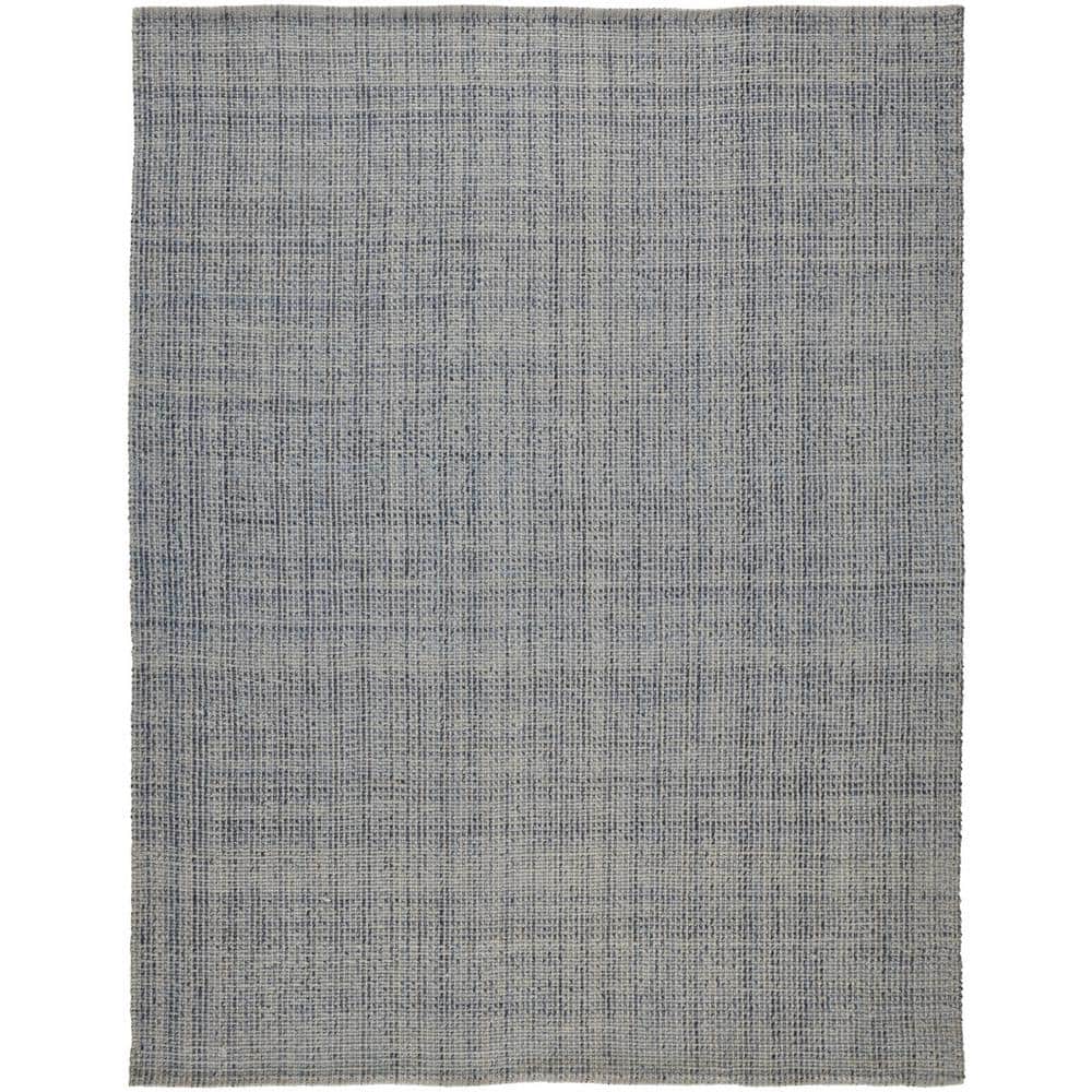 HomeRoots 9 x 12 Gray and Ivory Solid Color Area Rug 2000514550 - The ...