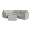 FLEXSTEEL FLEX 4-Seat Sectional with Standard Arm and Storage Ottoman 90224SECS31301 - The Home ...