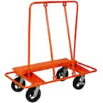Amucolo Heavy-Duty Orange Drywall Cart Sheet Cart Panel Dolly with 1800 ...