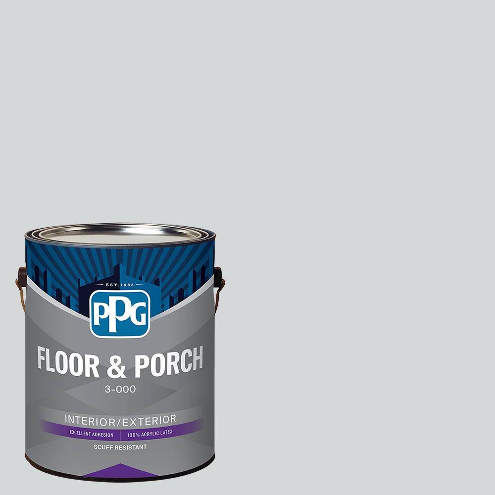 PPG 1 gal. PPG0993-1 Peregrine Satin Interior/Exterior Floor and Porch ...