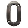 Everbilt 6 in. Aged Bronze Screw On House Number 0 31006 - The Home Depot