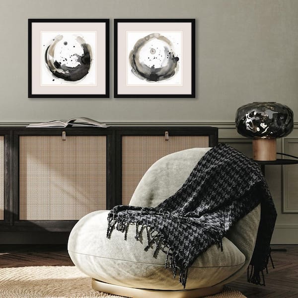 Paragon Chang 2 Piece Framed 2 Piece Abstract Art Print 17 in. x 17 in. 48625 - The Home Depot