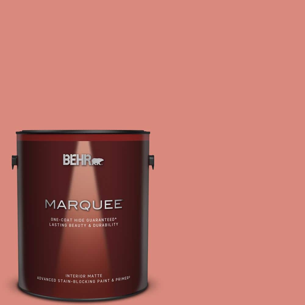 BEHR MARQUEE 1 gal. #M170-5 Indian Sunset Matte Interior Paint & Primer ...