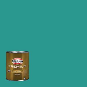 Glidden Diamond 1 qt. PPG1231-6 Azure Tide Semi-Gloss Interior Paint ...