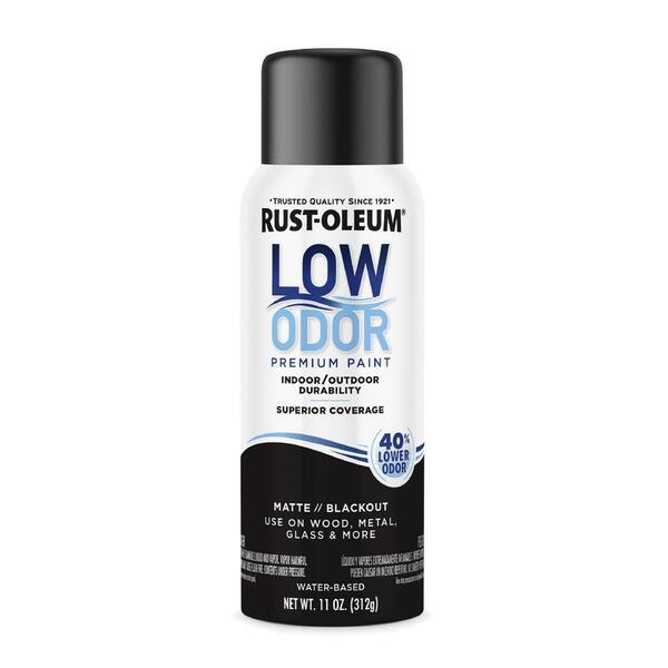 Rust-Oleum 11 oz. Matte Blackout Low Odor Water-Based Spray 388279 ...