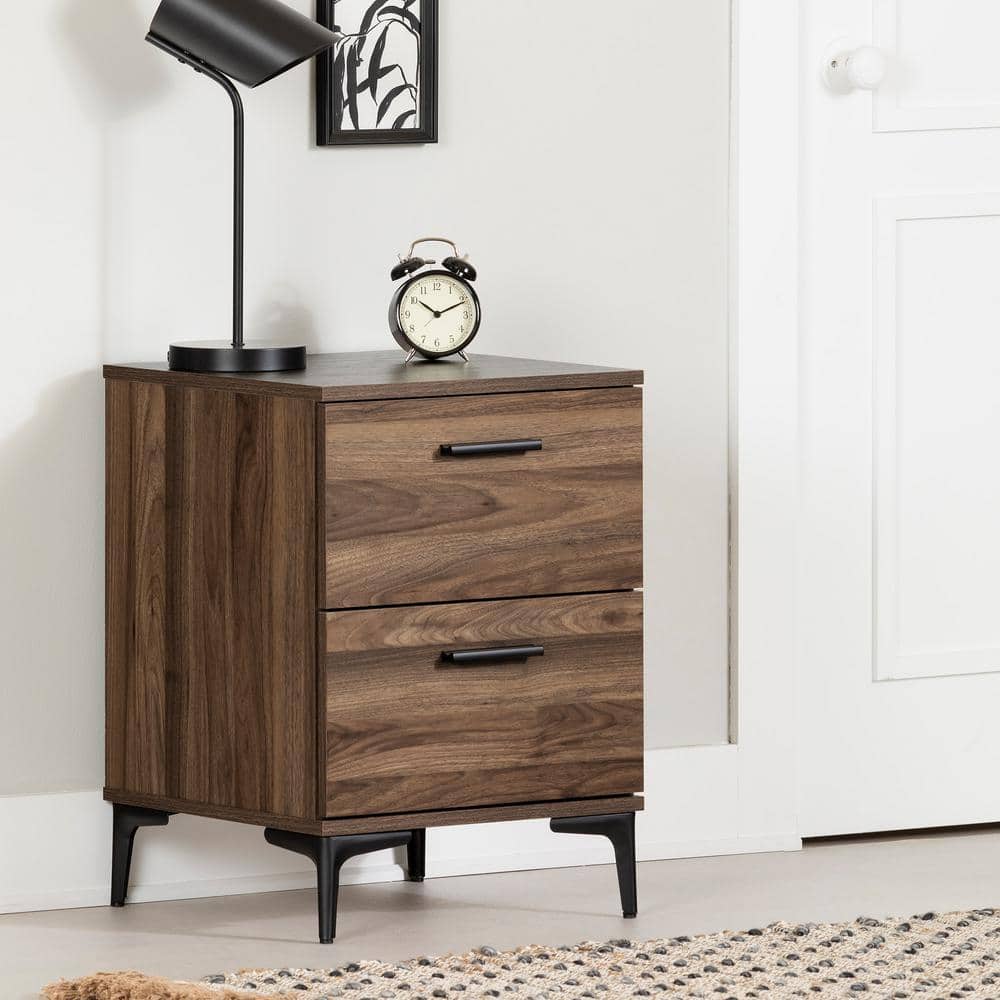 South Shore Musano Natural Walnut 16.75 in. width Nightstand 14604 ...