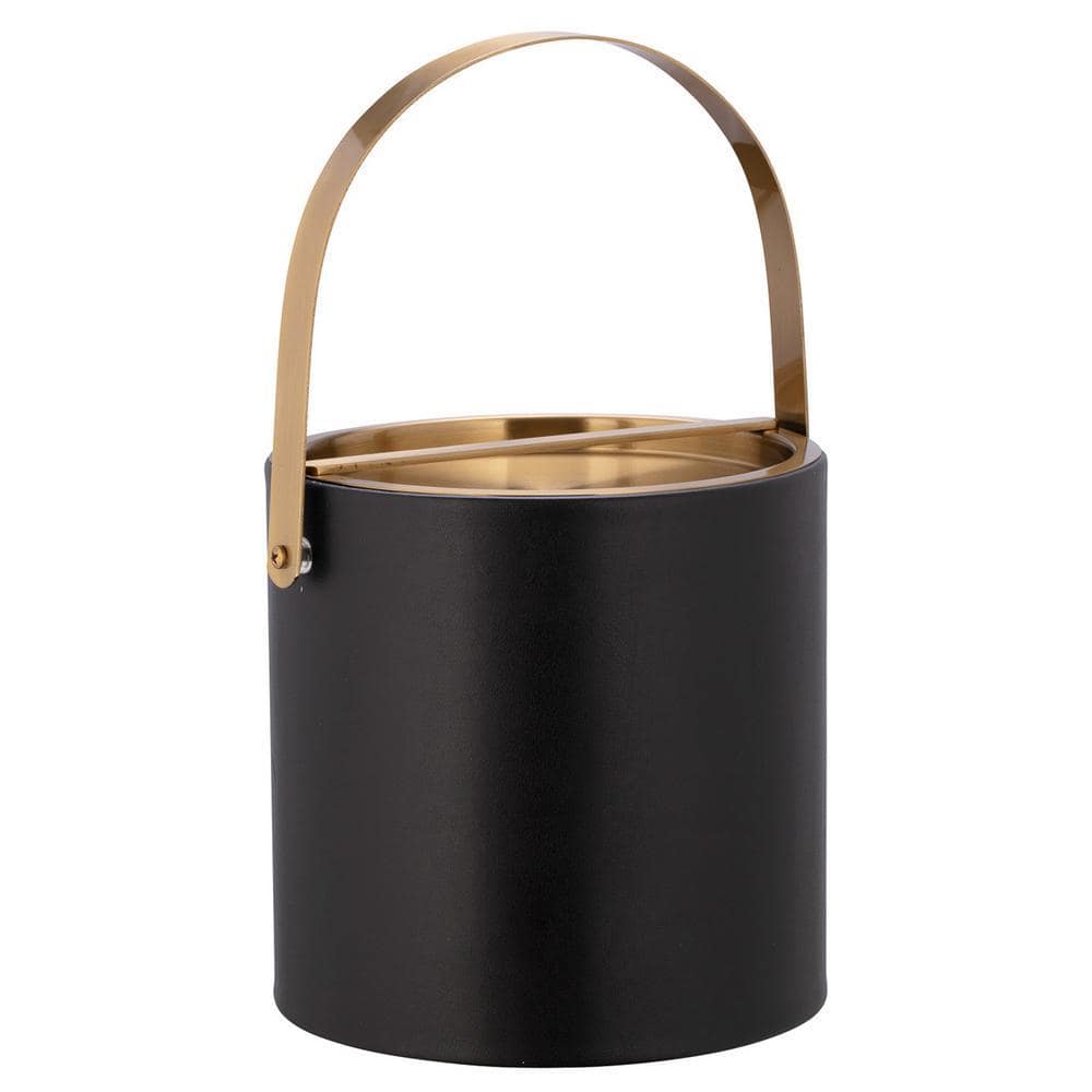 Reviews for Kraftware Santa Barbara 3 qt. Black Ice Bucket with Brushed ...