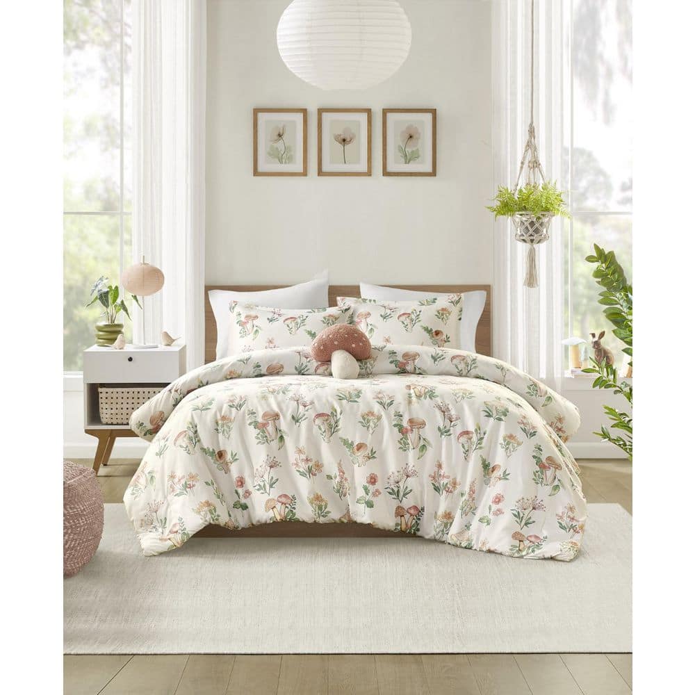 Intelligent Design Brynn Green Microfiber Full/Queen Comforter Set ID10 ...