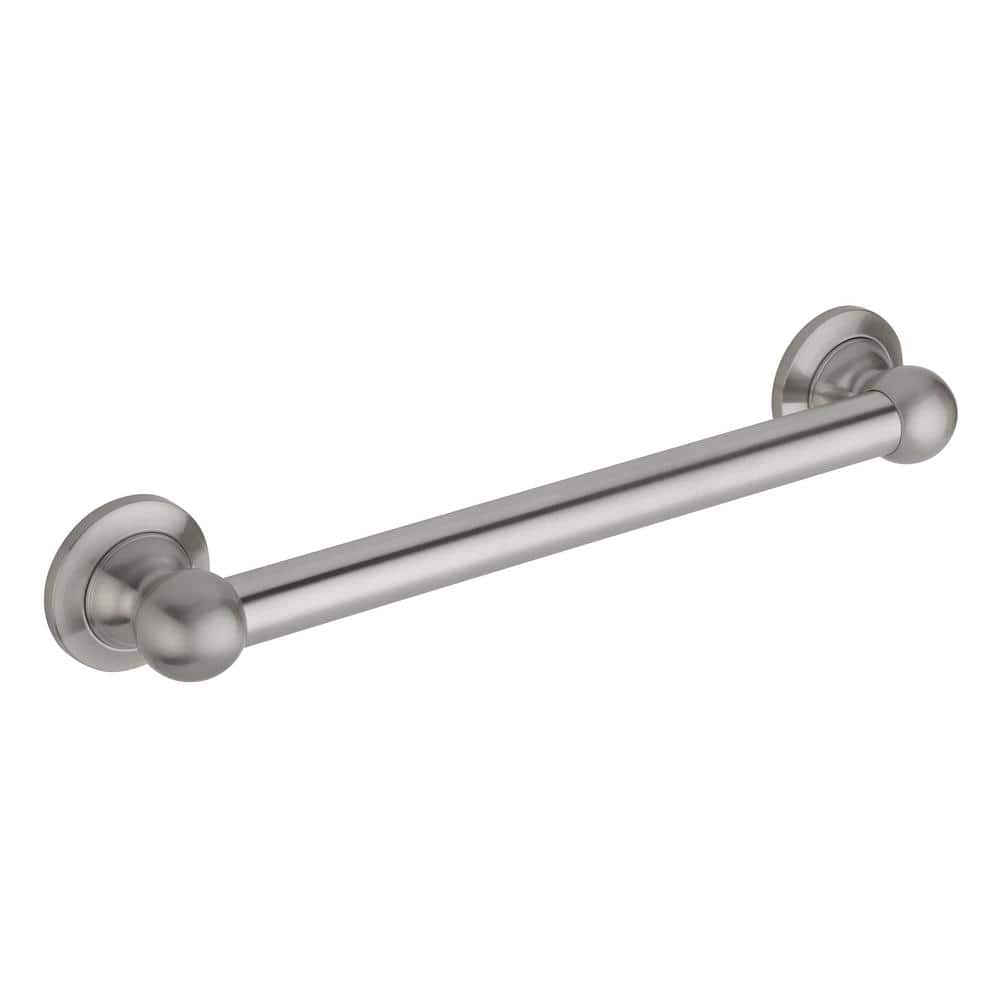 Glacier Bay 24 in. Rounded Style Grab Bar in Stainless Steel 068 ...