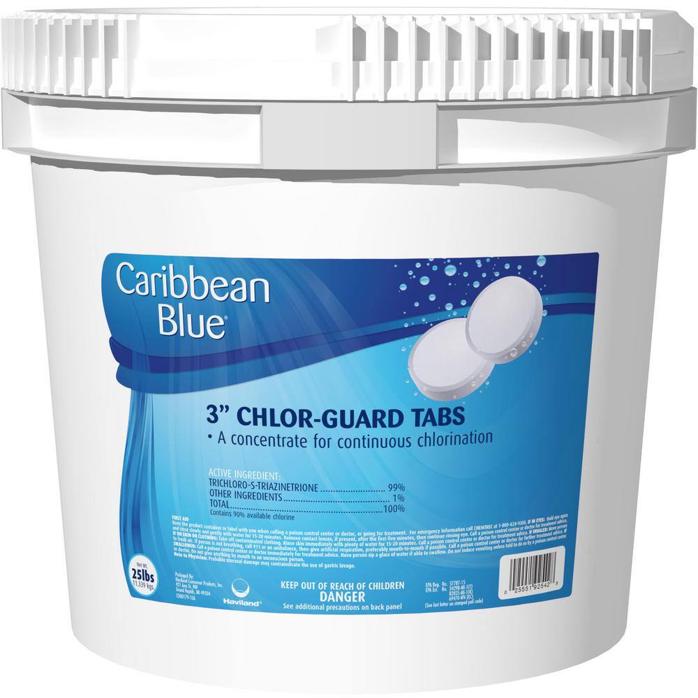 25 lbs. 3 in. Chlor-Guard Pool Tablets C002340-PL25 - The Home Depot