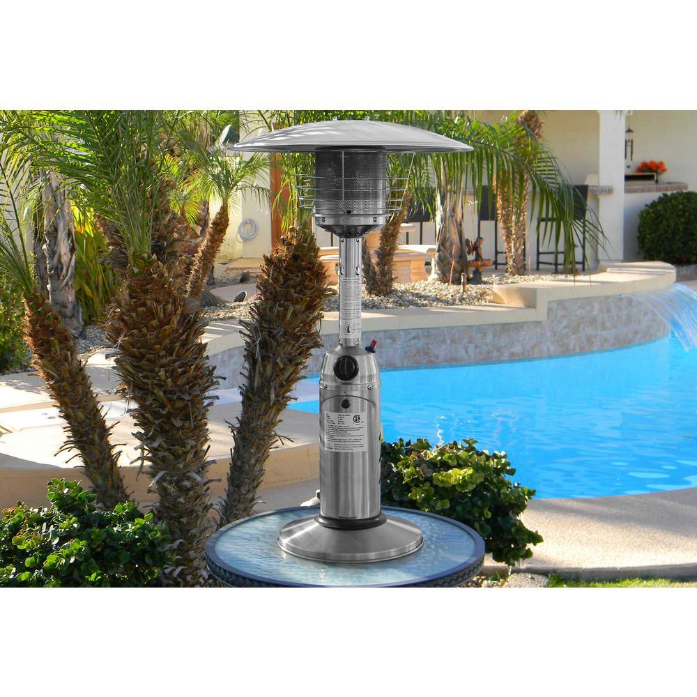 AZ Patio Heaters 11,000 BTU Portable Stainless Steel Propane Patio ...