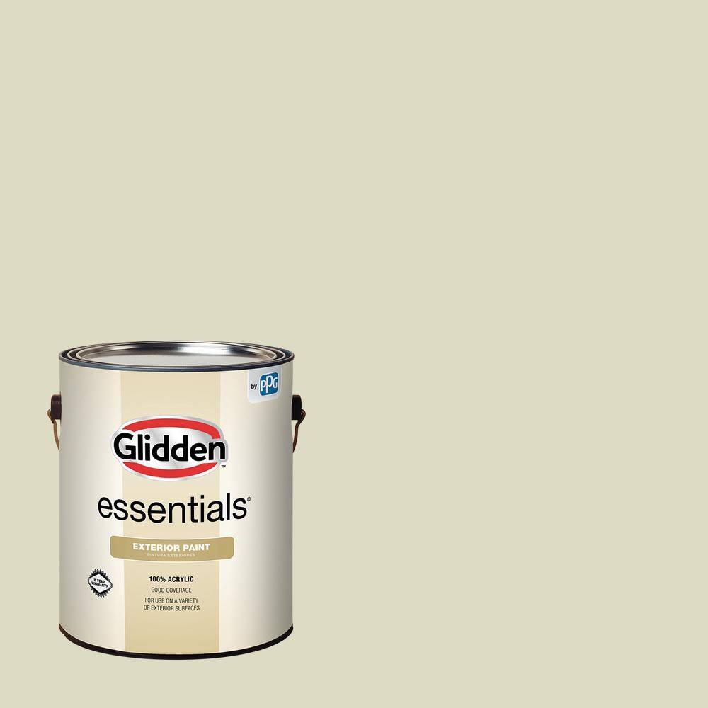 Glidden Essentials 1 gal. PPG1114-2 River Reed Satin Exterior Paint ...