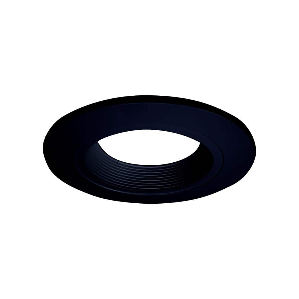 HALO RL 4 in. Matte Black Trim Ring, Baffle RL4TRMMBB - The Home Depot