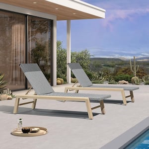 PURPLE LEAF Oversized 2-Pieces Mixed Woven Rattan Aluminum Adjustable ...