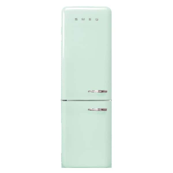 smeg FAB32 Retro 60cm Refrigerator w/ Bottom-Freezer. Pastel Green ...