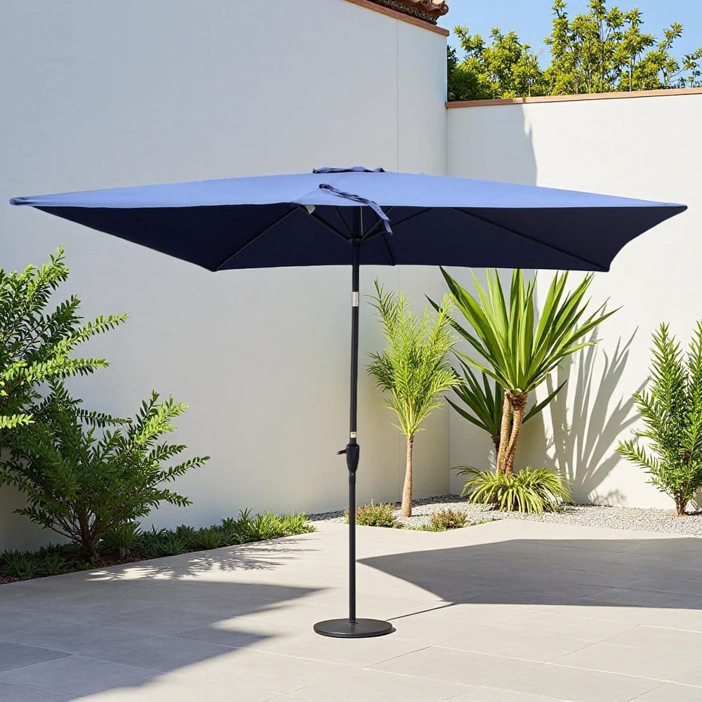 ToolCat 6 ft. x 9 ft. Patio Market Umbrella Outdoor Waterproof Umbrella ...