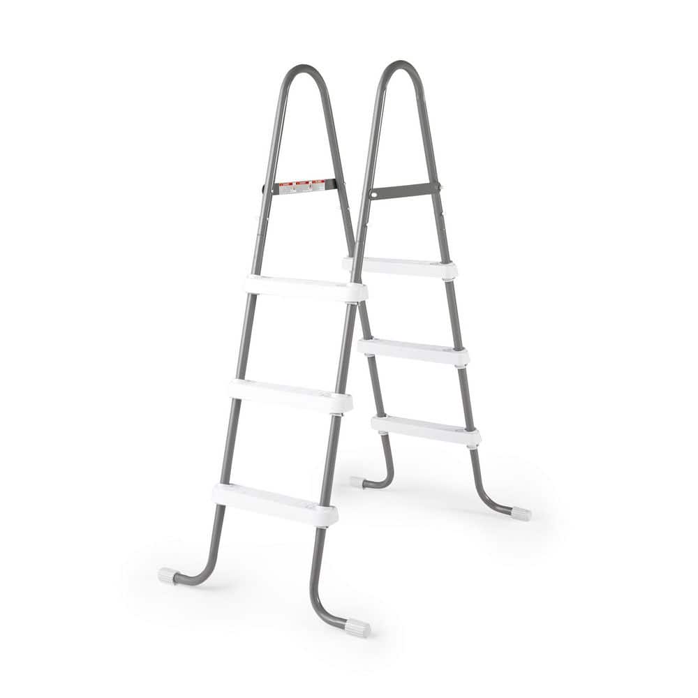 Intex Swimming Pool Ladder 4 Steps Steel for Above Ground Pool 84773 ...