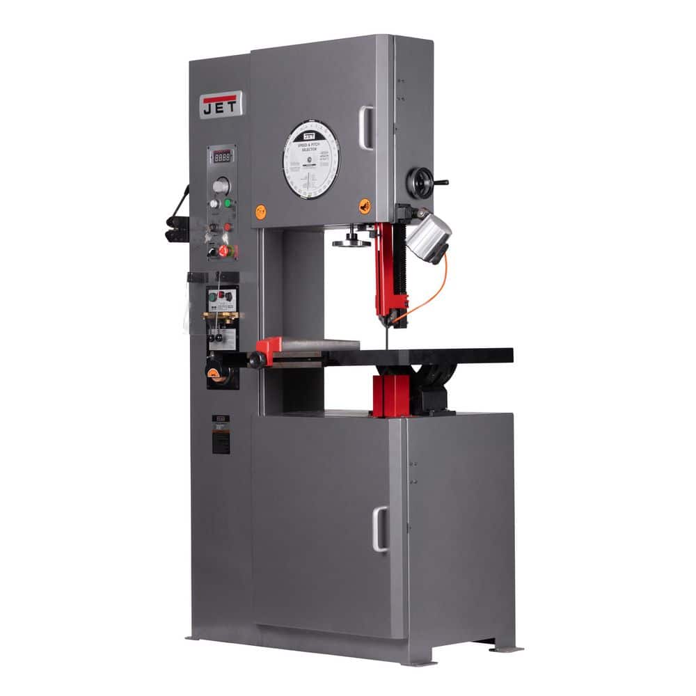 Jet 20 in. Continuous Variable-Speed Vertical Bandsaw, 2 HP, 230V 1Ph ...
