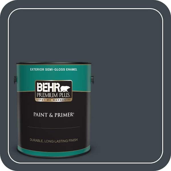 BEHR PREMIUM PLUS 1 gal. #PPU25-23 Winter Way Semi-Gloss Enamel ...