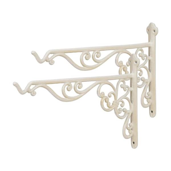 White Retractable Plant Hanger Indoor Outdoor Easy Lift Plant Pulleys ...