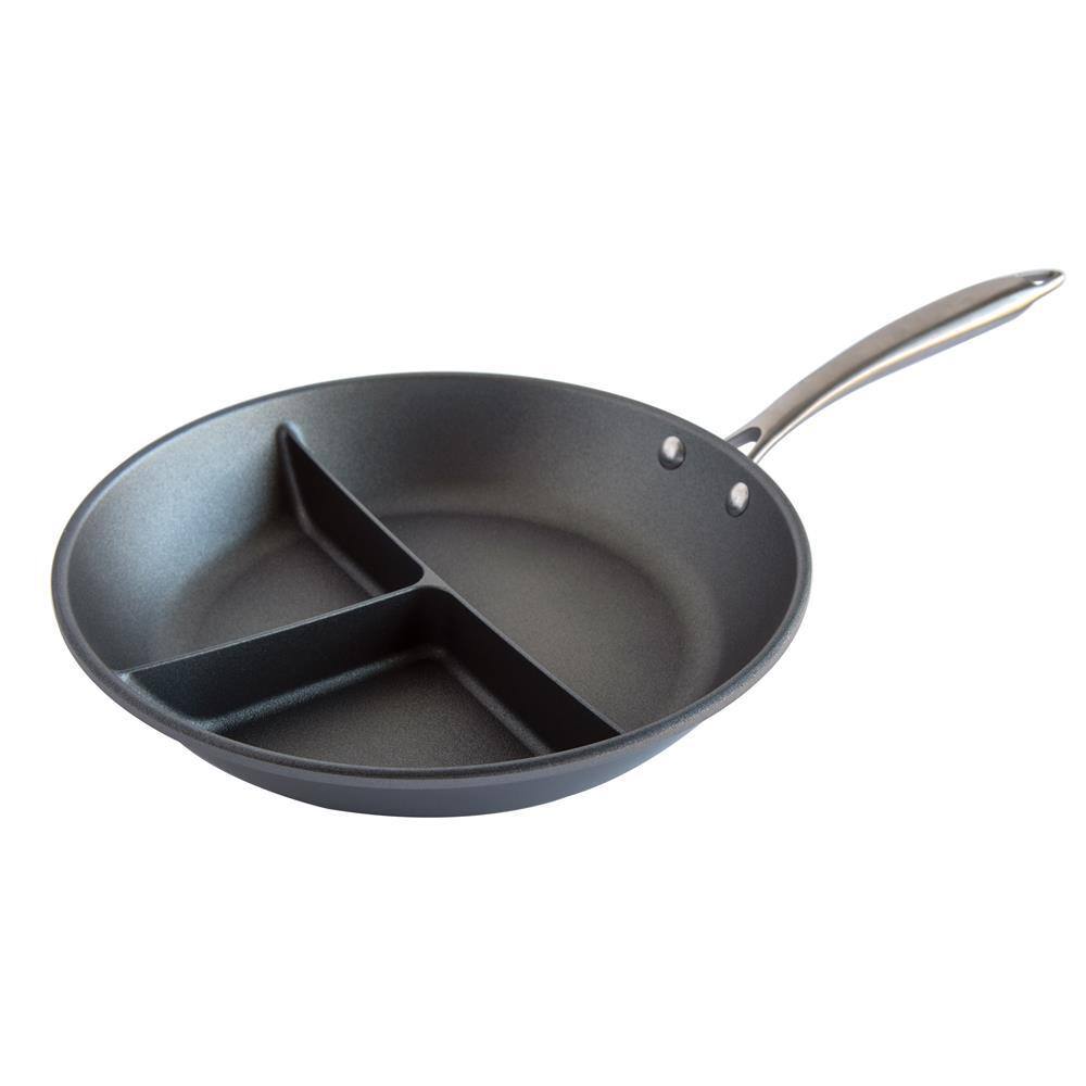 Nordic Ware 12 in. Cast Aluminum 3-in-1 Divided Saute Pan 14621M - The ...