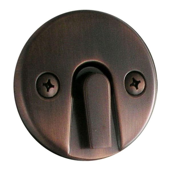 LDR Industries Trip Lever Overflow Plate in Brushed Bronze 552 5110BR ...