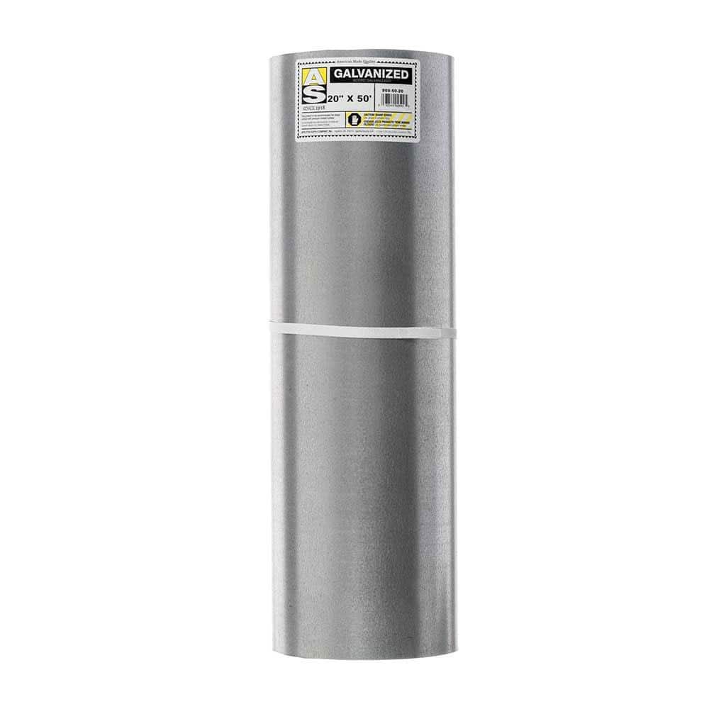 Gibraltar Building Products 20 in. W. x 50 ft. Galvanized Steel Roll ...
