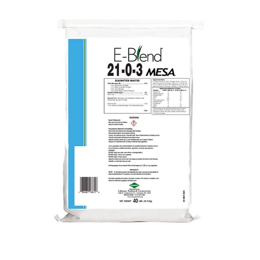 E-BLEND 40 lb. Fertilizer 21-0-3 with MESA 2218657 - The Home Depot