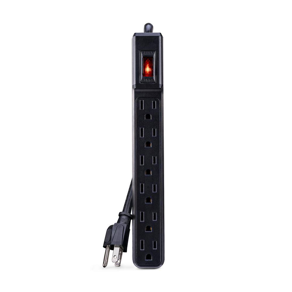 CyberPower 6-Outlet 8 ft. Cord Power Strip GS608B - The Home Depot