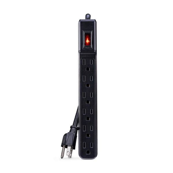 CyberPower 6-Outlet 8 ft. Cord Power Strip GS608B - The Home Depot