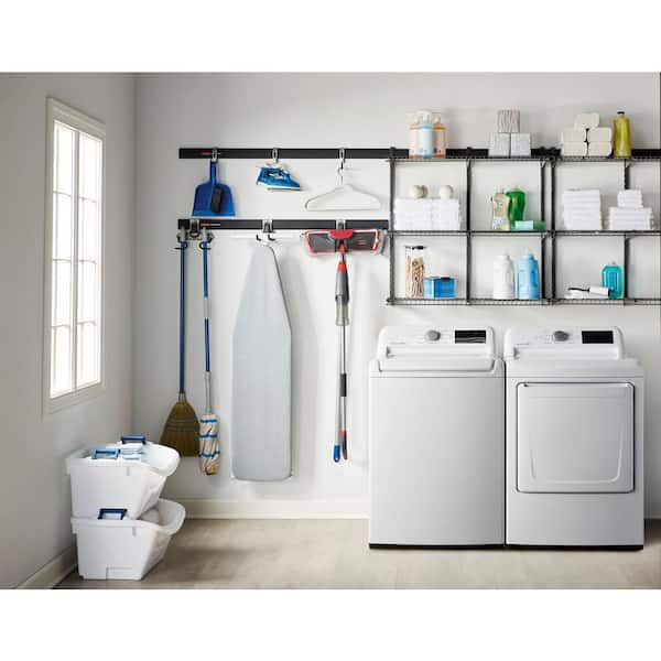 Rubbermaid Laundry Room Shelving Rubbermaid White Laminated Wood Shelf