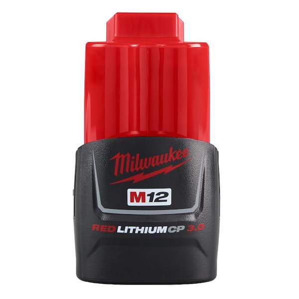 Milwaukee M12 12-Volt 3.0Ah Lithium-Ion Compact Battery Pack 48-11-2430 ...