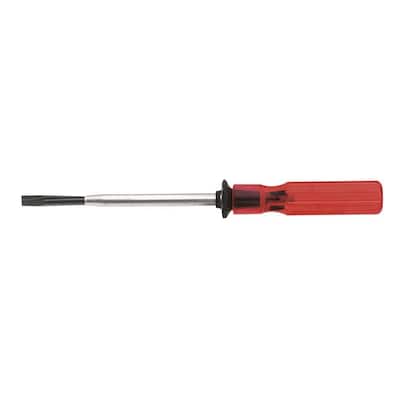 Klein Tools 3/16 in. Slotted Screw-Holding Flat Head Screwdriver with 8 ...