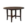 Alpine Furniture Arendal Burnished Dark Oak Wood 47 in. W 4 Legs Dining ...