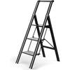 Tatayosi 6-Step Aluminum Folding Step Stool Ladder 330 lbs. Load ...