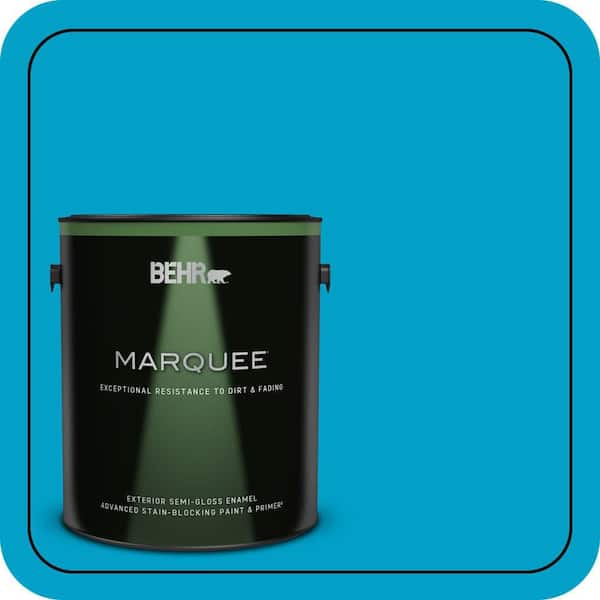BEHR MARQUEE 1 gal. #P490-5 Yucatan Semi-Gloss Enamel Exterior Paint ...