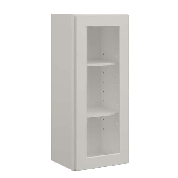 Hausvita 15 in. W x 12 in. D x 36 in. H in Shaker Dove Plywood Ready to Assemble Wall Cabinets ...