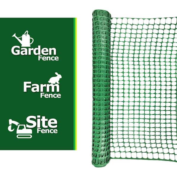 Ashman Online 4 ft. x 100 ft.Plastic Barrier Fence Green ...