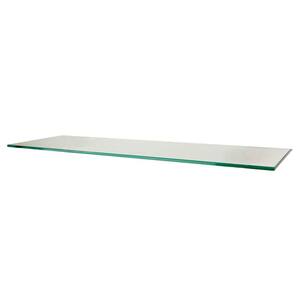Glacier 48 in. x 12 in. Clear Glass Shelf GL12030CL - The Home Depot