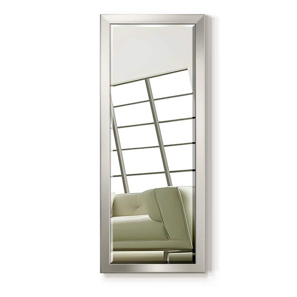 Wexford Home 25 in. W x 61 in. H Framed Rectangle Beveled Edge Wood ...