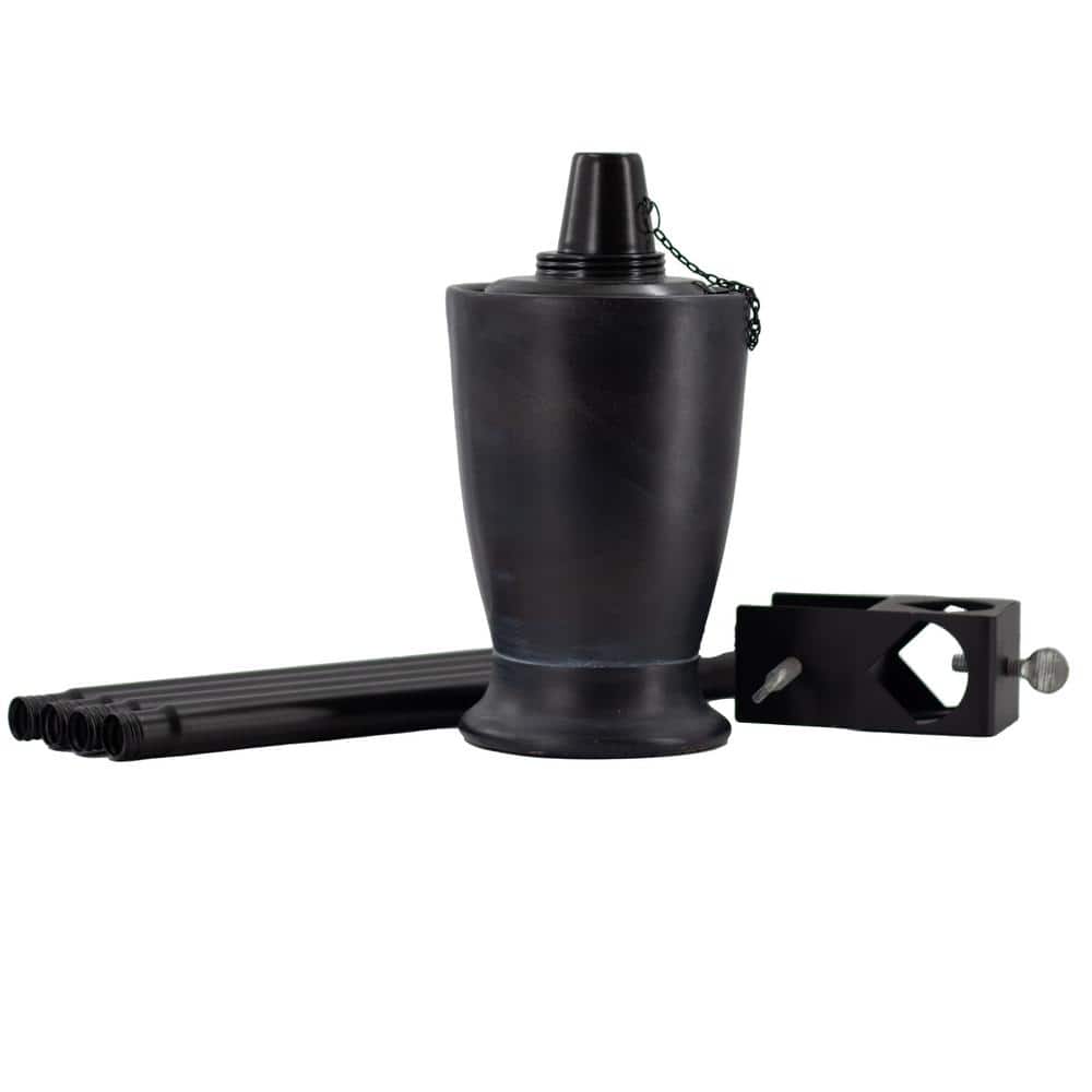 PATIO ESSENTIALS 3-in-1 Torch with Cement Finish 31143C2 - The Home Depot