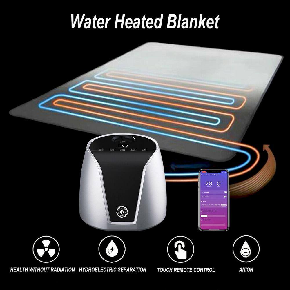 JML Gray Water Heated Mattress Pad Queen Size QE42 - The Home Depot