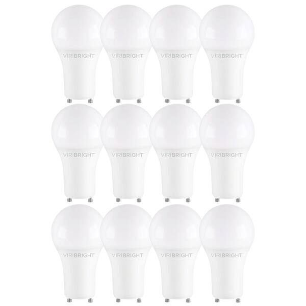 Viribright 60-Watt Equivalent A19 LED Light Bulb, GU24 Base, Non ...