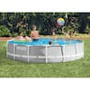 Intex 15 ft. W x 42 in. H x 42 in. D Prism Frame Above Ground Swimming ...