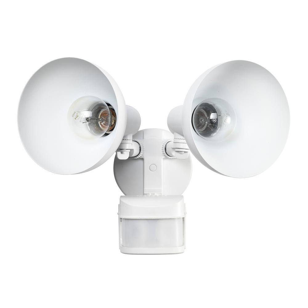 AWSENS 2600 Lumen White 270-Degree PIR Motion Activated Outdoor Flood ...